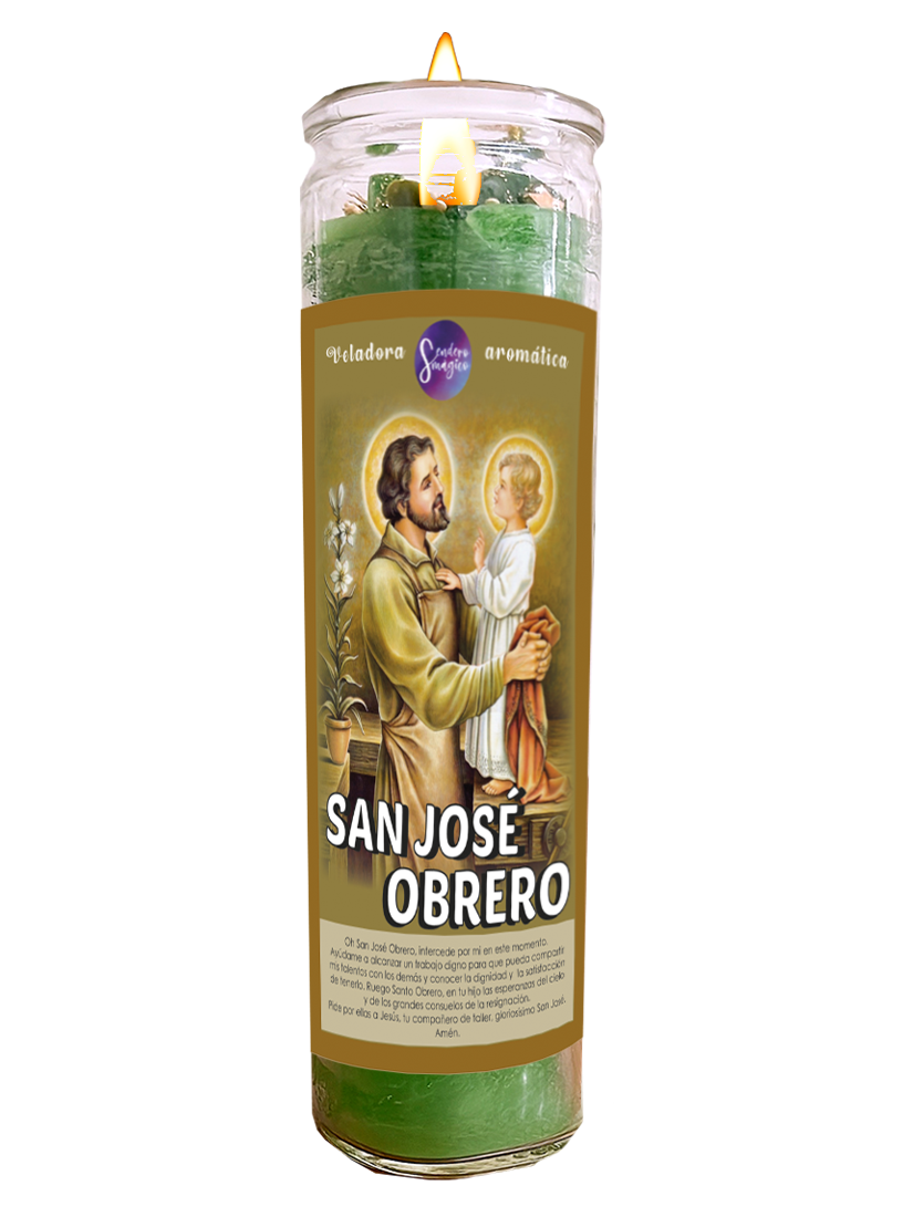 Veladora - San José Obrero – Sendero Mágico